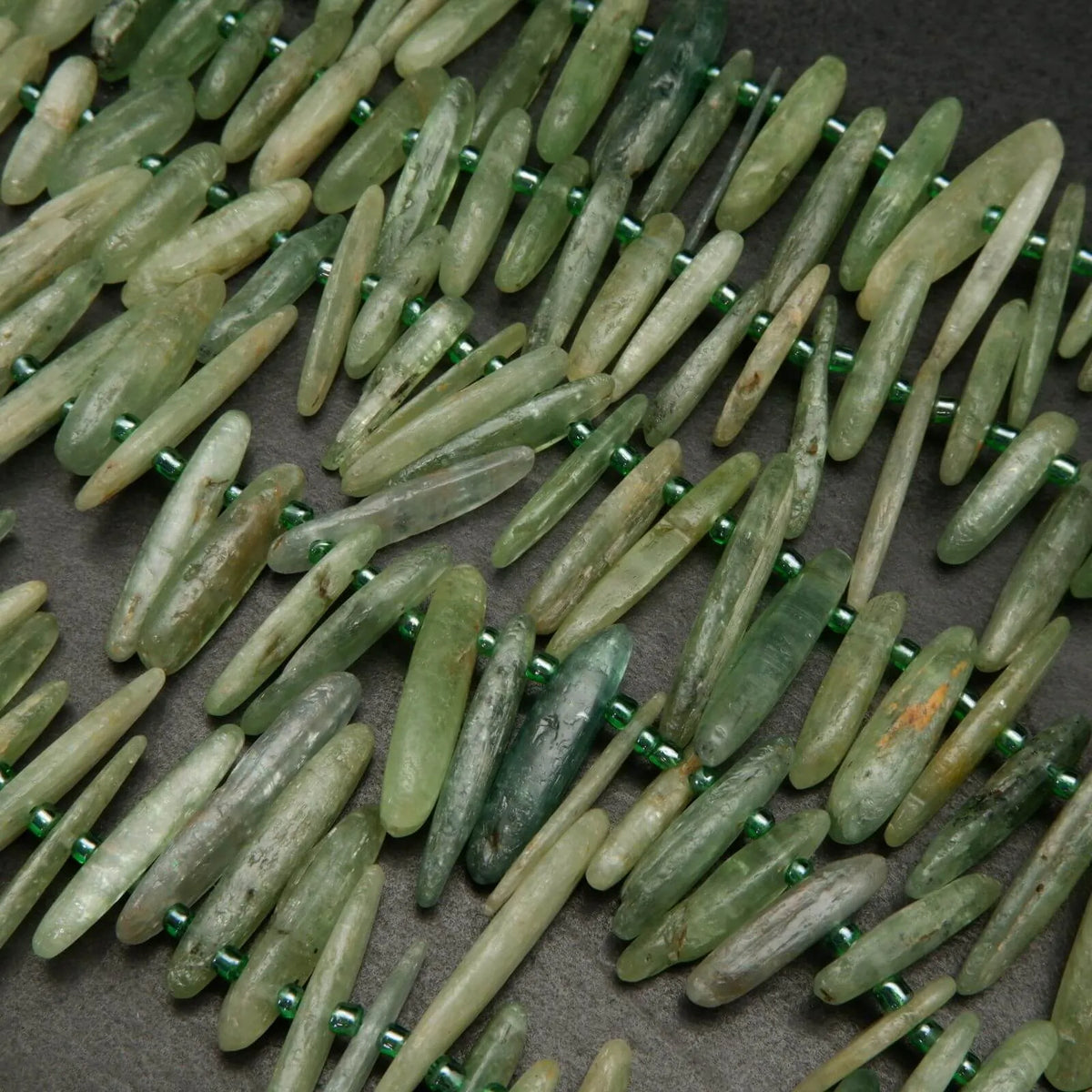 Green Kyanite · Smooth · Sticks · Graduated 10mm to 20mm | Bead | Tejas ...
