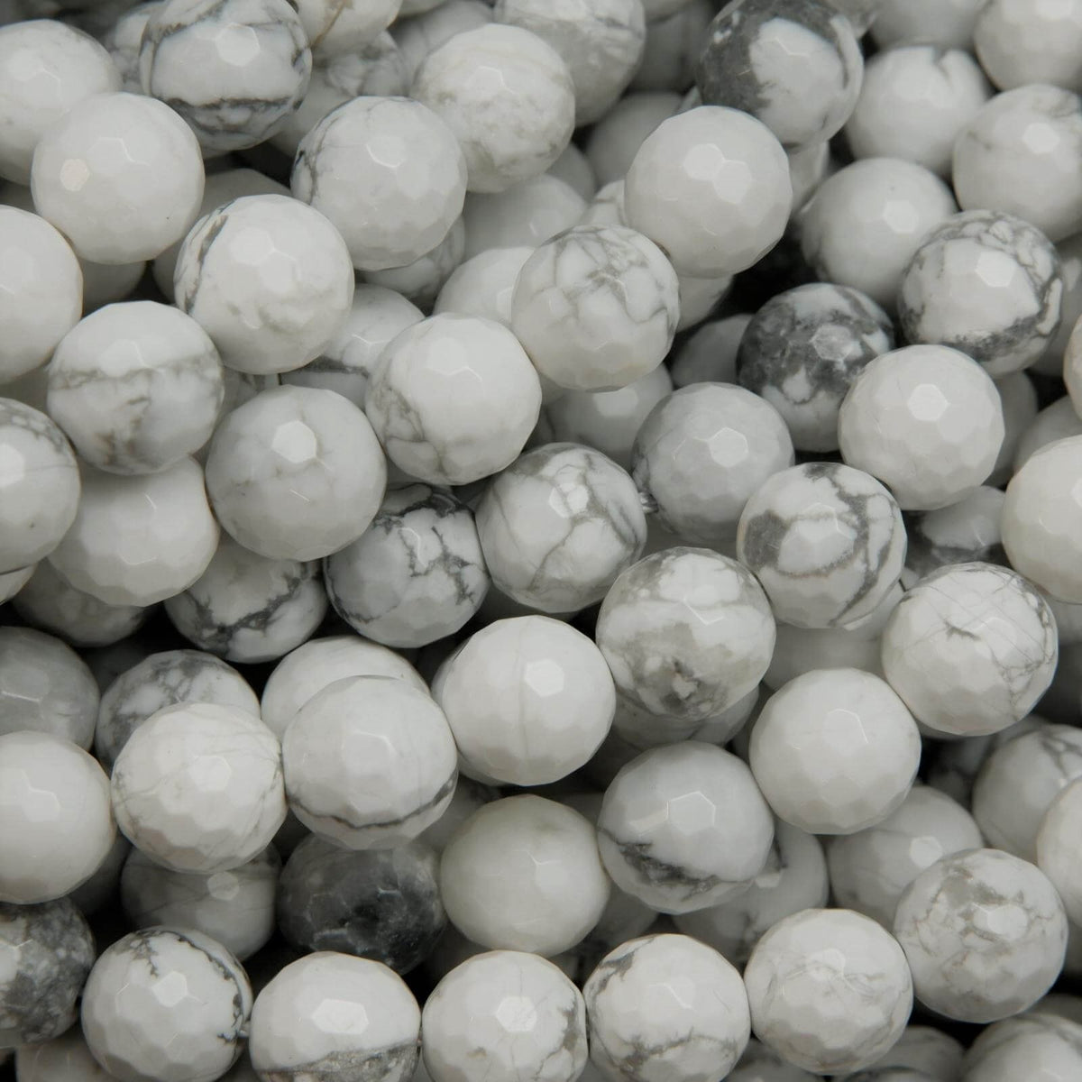 White Howlite Beads | Natural Gemstone Beads– Tejas Beads