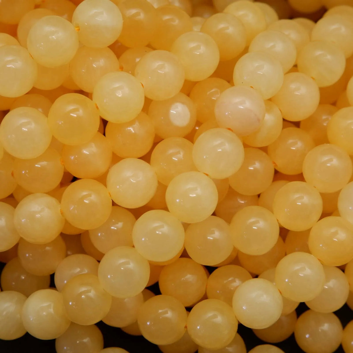Yellow Calcite · Smooth · Round · 8mm | Bead | Tejas Beads